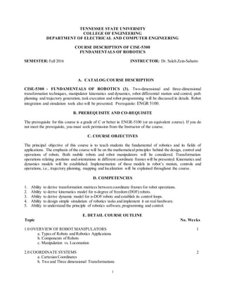 Cise 5300 syllabus_f16 | PDF