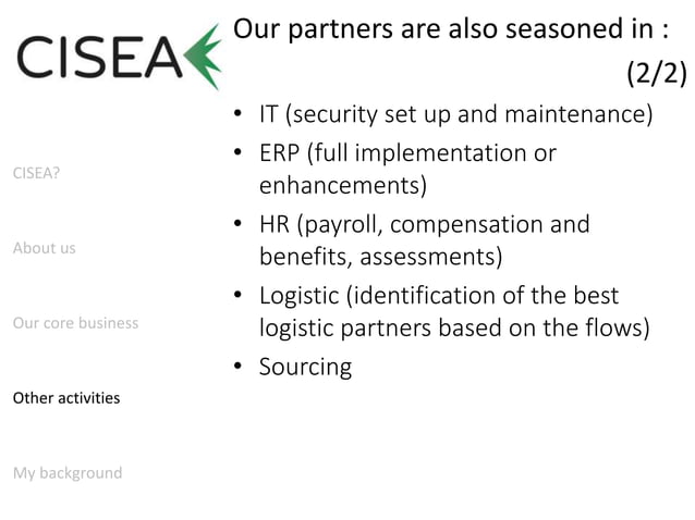 Cisea general presentation | PPT