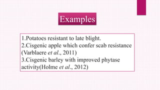 Use of Cisgenesis for vegetable crop improvement by Mukhi Vinita.pptx