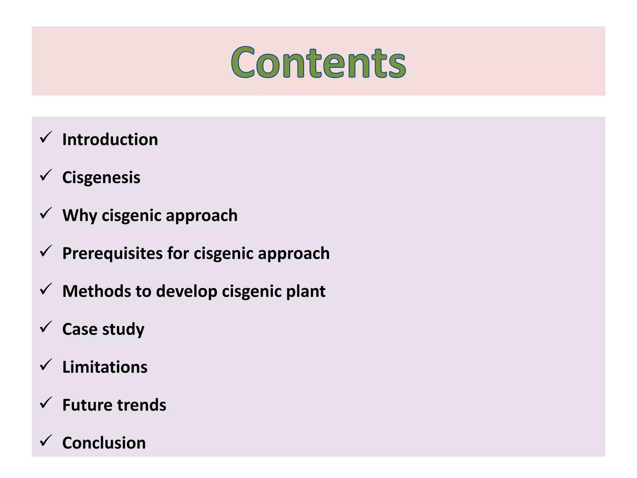 Cisgenics for crop improvement | PDF