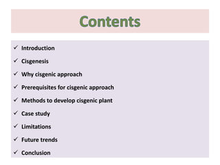 Cisgenics for crop improvement | PDF
