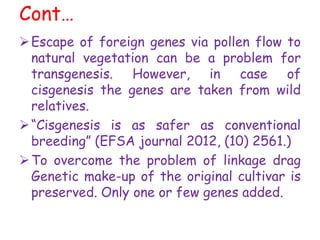 Cisgenics for crop improvement | PPTX