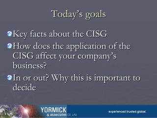 CISG Presentation | PPT