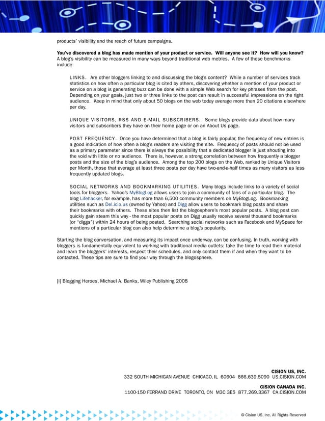 Cision This Blog For You | PDF | Social Networking | Internet