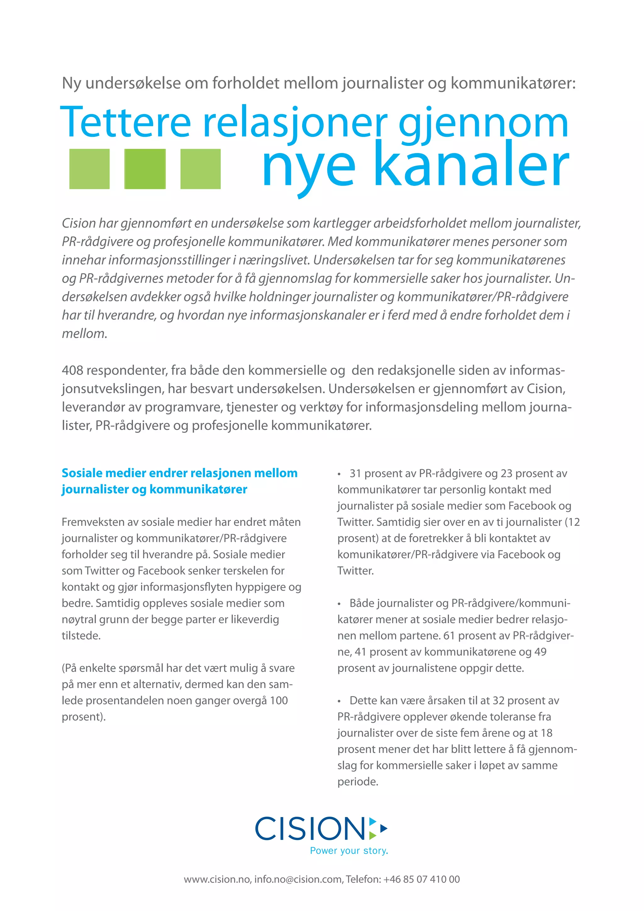 Cision undersokelse | PDF