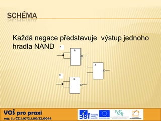 Kreslení schémat pomocí hradel NAND | PPTX