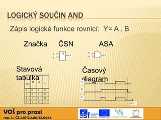 Zadání logické funkce | PPTX