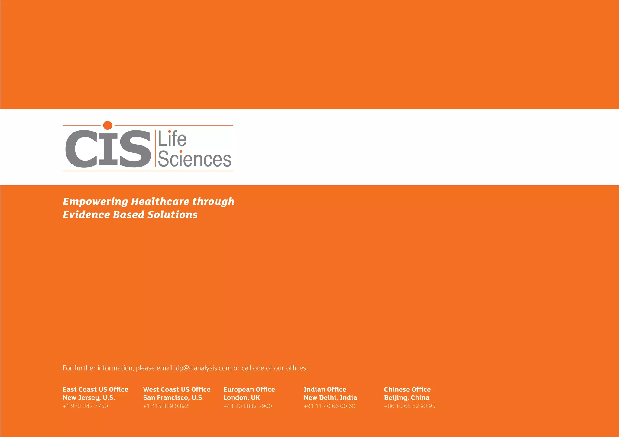 CIS Life Sciences Brochure | PDF
