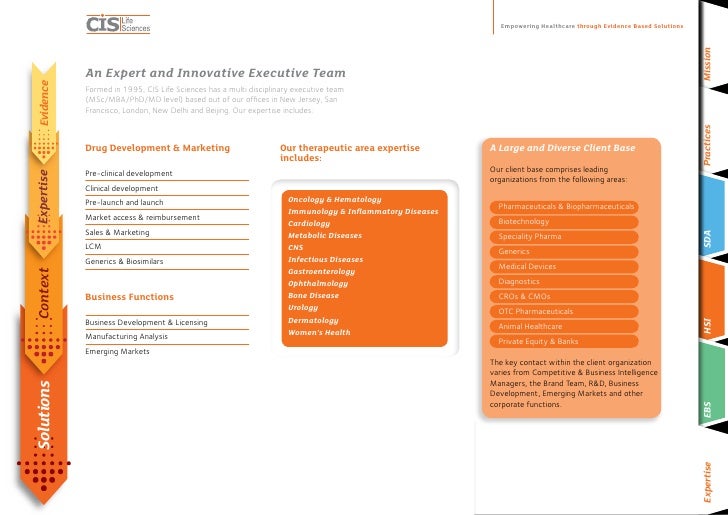 CIS Life Sciences Brochure
