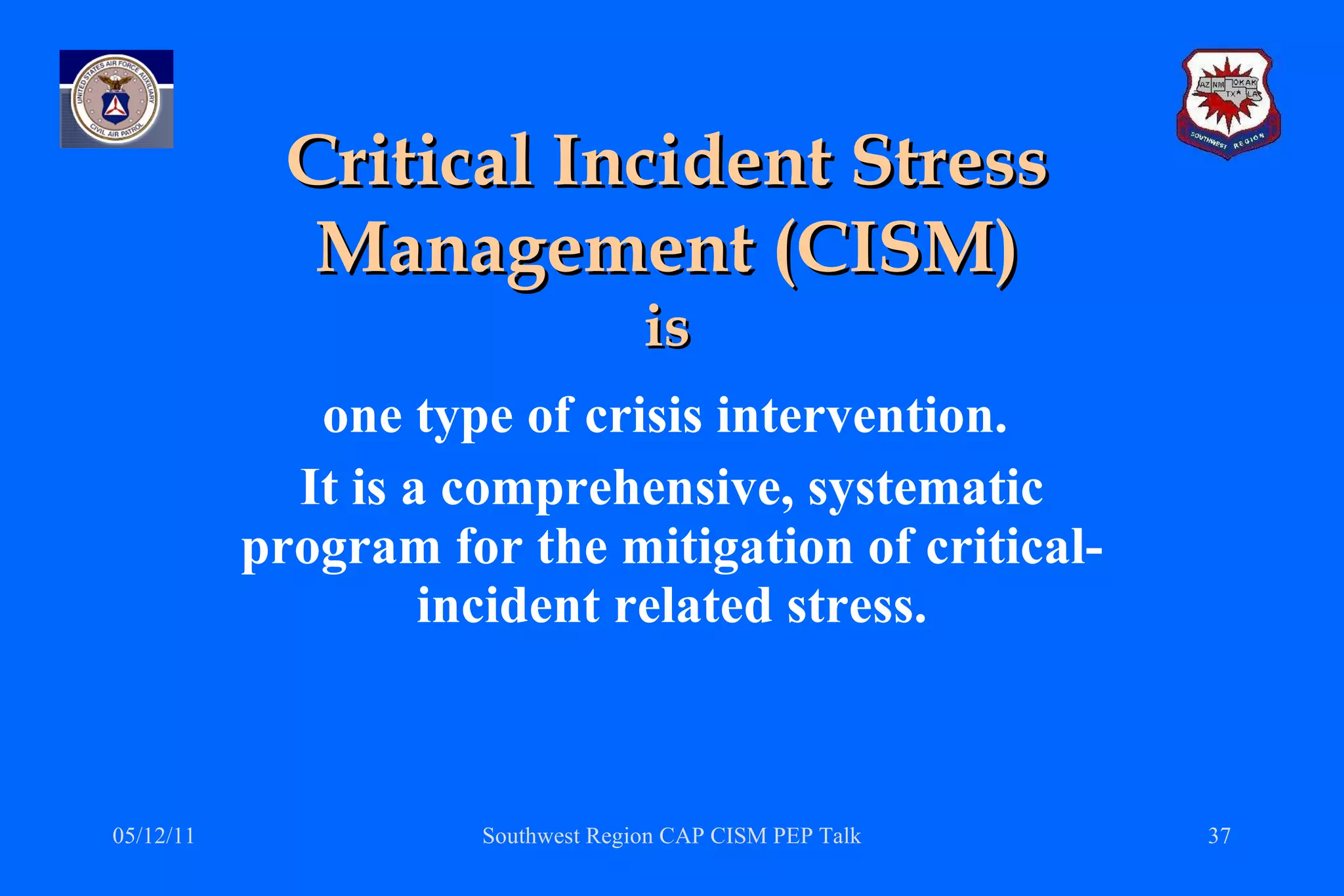 Critical Incident Stress Management | PPT