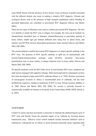 Cismaan shiine rift valley fever thesis | DOC