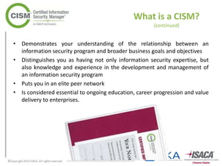 CISM sertifikacija | PPTX | Business Accounting & Finance | Business