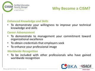 CISM sertifikacija | PPTX | Business Accounting & Finance | Business