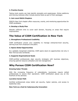 CISM Certification in New York_ A Pathway to Cybersecurity Leadership.docx
