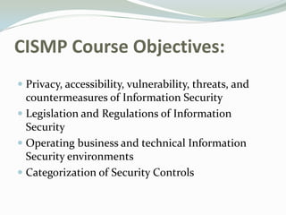 CISMP Course | PPTX