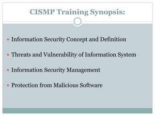 CISMP Training | PPTX