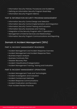 CISM Certification Training Course Content | PDF