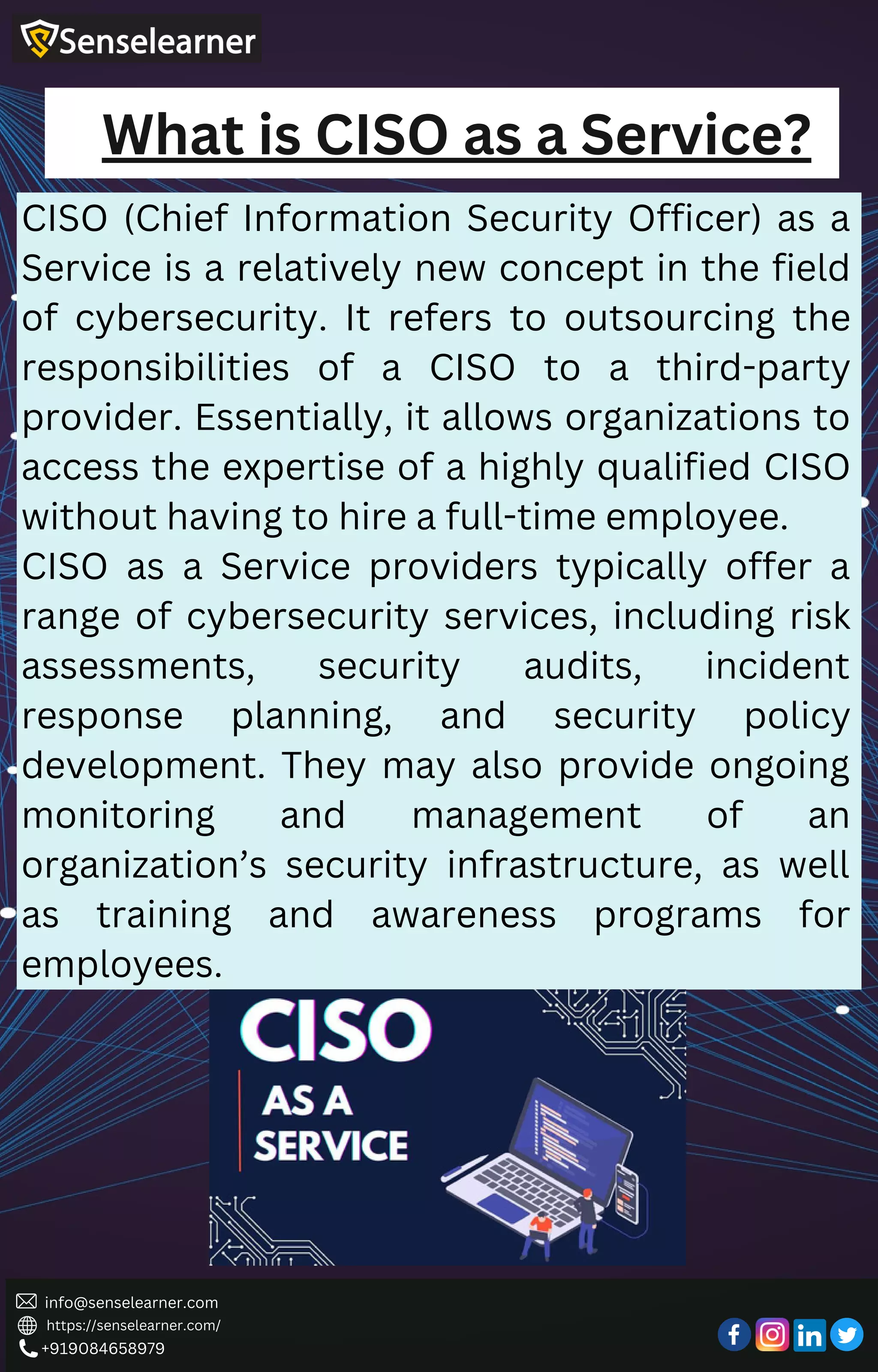 CISO as a service in India | Senselearner | PDF