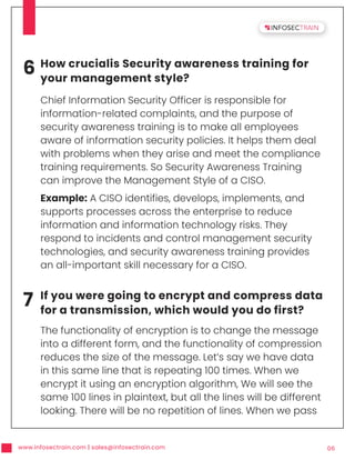 CISO Interview Question.pdf | IT and Internet Support | Internet