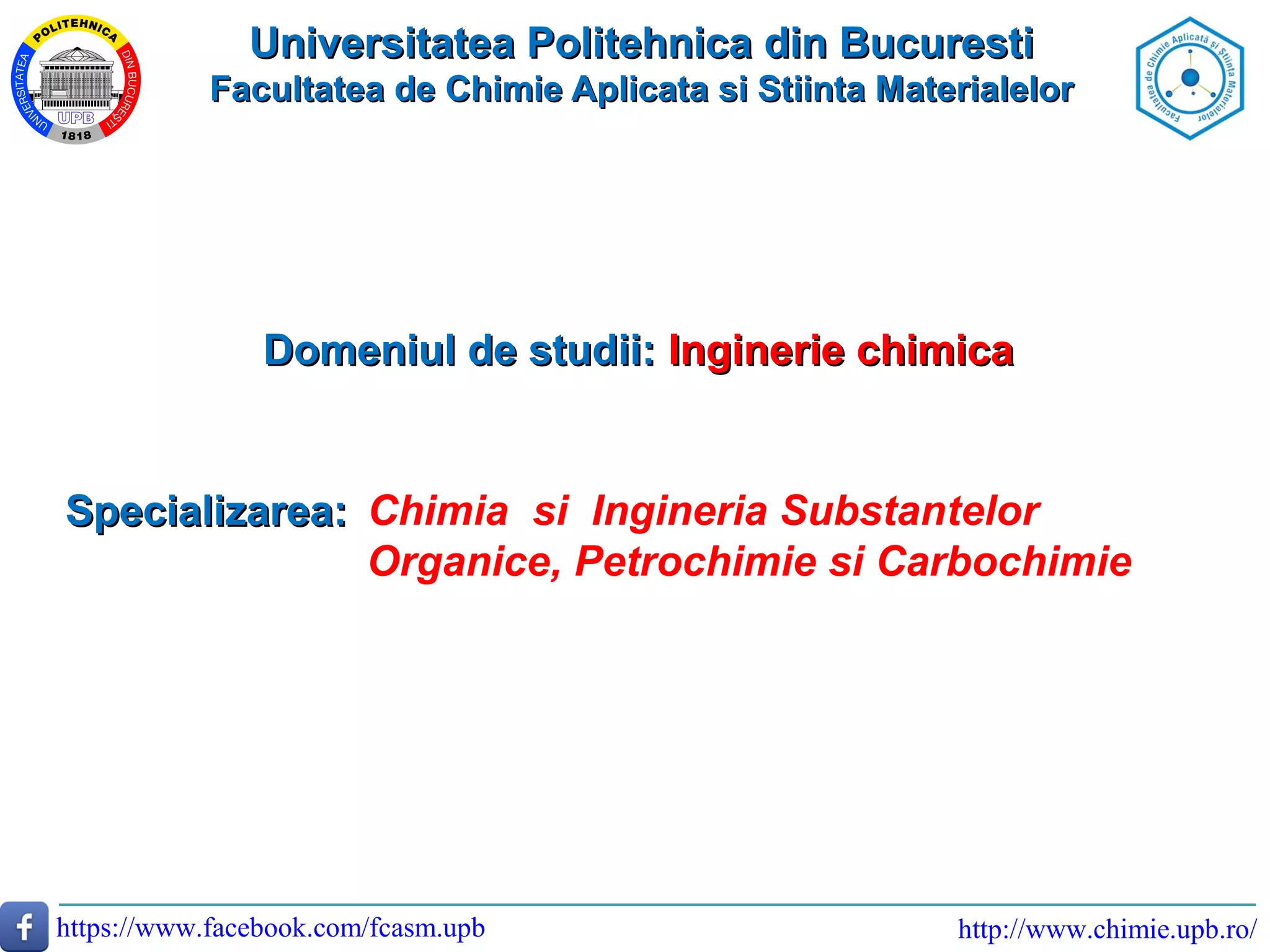 Chimia si Ingineria Substantelor Organice, Petrochimie si Carbochimie | PPT