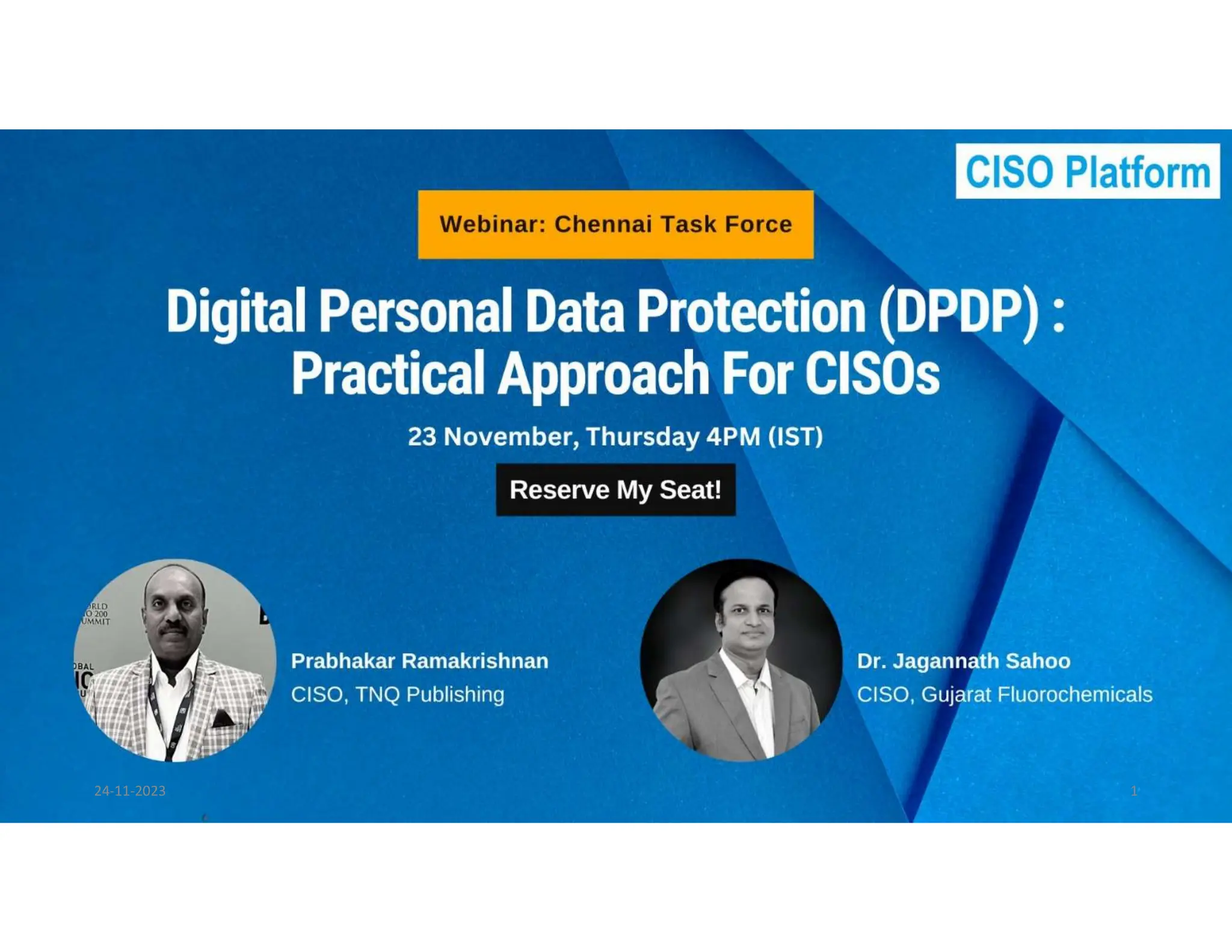Digital Personal Data Protection (DPDP) Practical Approach For CISOs | PDF