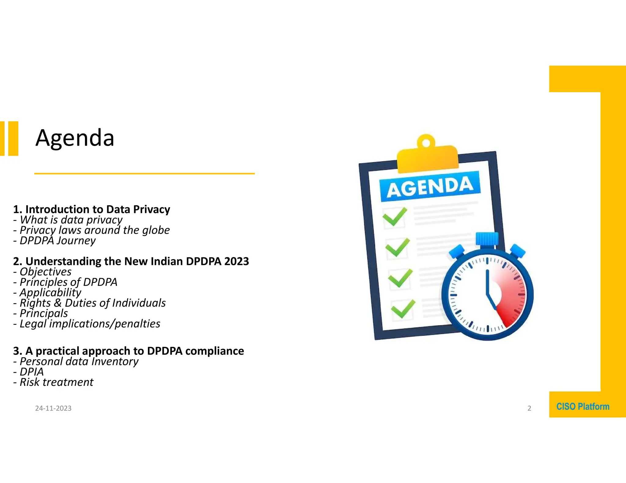 Digital Personal Data Protection (DPDP) Practical Approach For CISOs | PDF