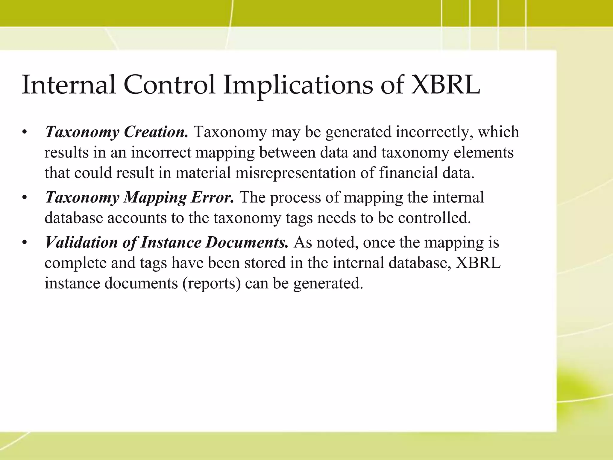 Chapter 6: Transaction Processing and Financial Reporting Systems Overview (Current State of X ...