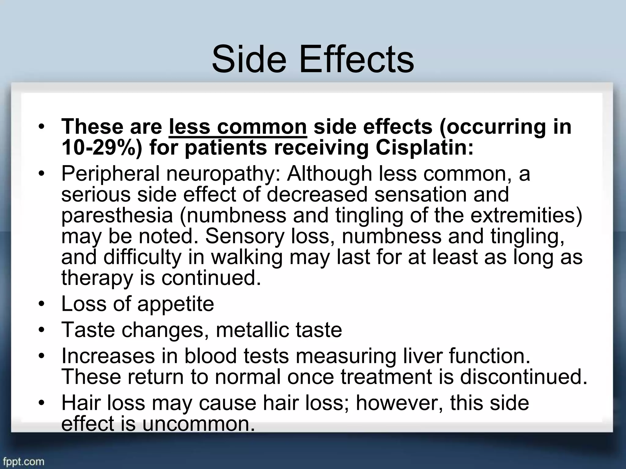Cisplatin (Anti-cancer Drug) | PPT