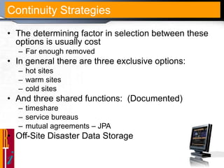 IT Business Continuity Planning 2004 | PPT