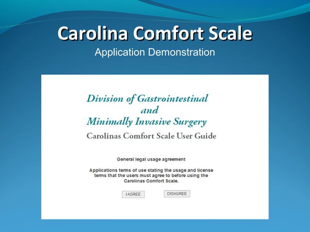 Carolinas Comfort Scale | PPT | Computer Software and Applications ...