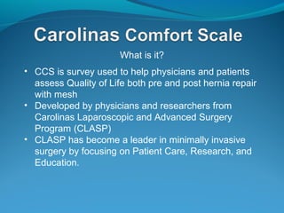 Carolinas Comfort Scale | PPT