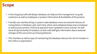 Computer information systems : Shopping Mall MIS | PPTX