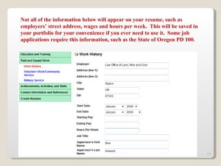 Cis Resume Training Serious | PPS