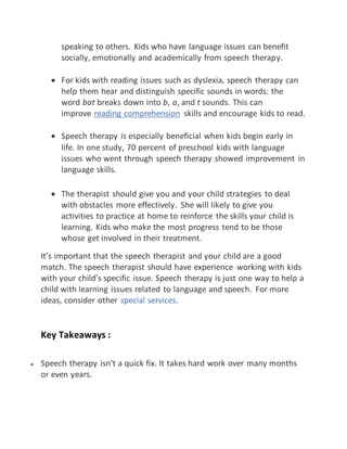 Speech therapist | DOCX
