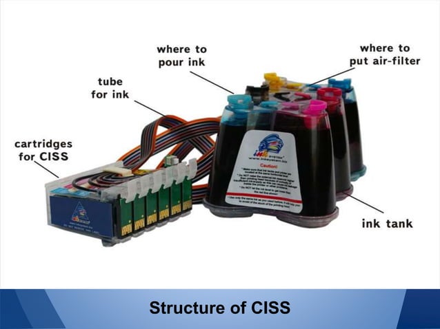 CISS (Continuous Ink Supply System ) | PPTX | Computer Peripherals ...