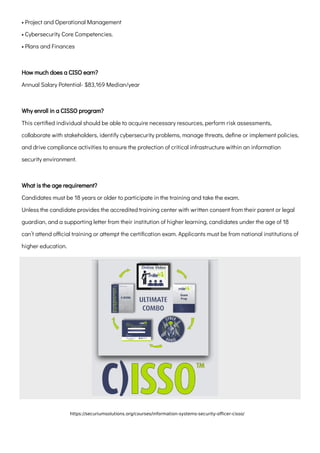 CISSO Certification | CISSO Training | CISSO | PDF