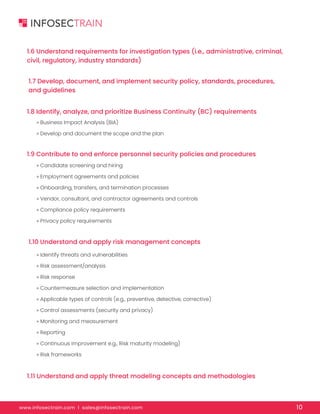 cissp-course content.pdf & cissp description | PDF