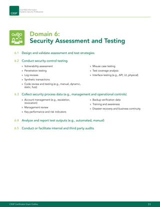 Cissp exam-outline | PDF