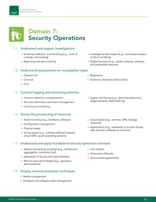 Cissp exam-outline | PDF