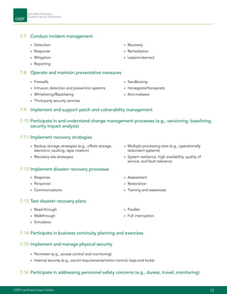 Cissp exam-outline | PDF