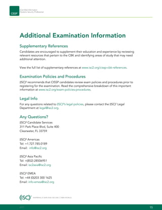 Cissp exam-outline | PDF