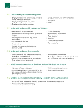 Cissp exam-outline | PDF