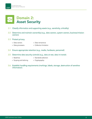 Cissp exam-outline | PDF