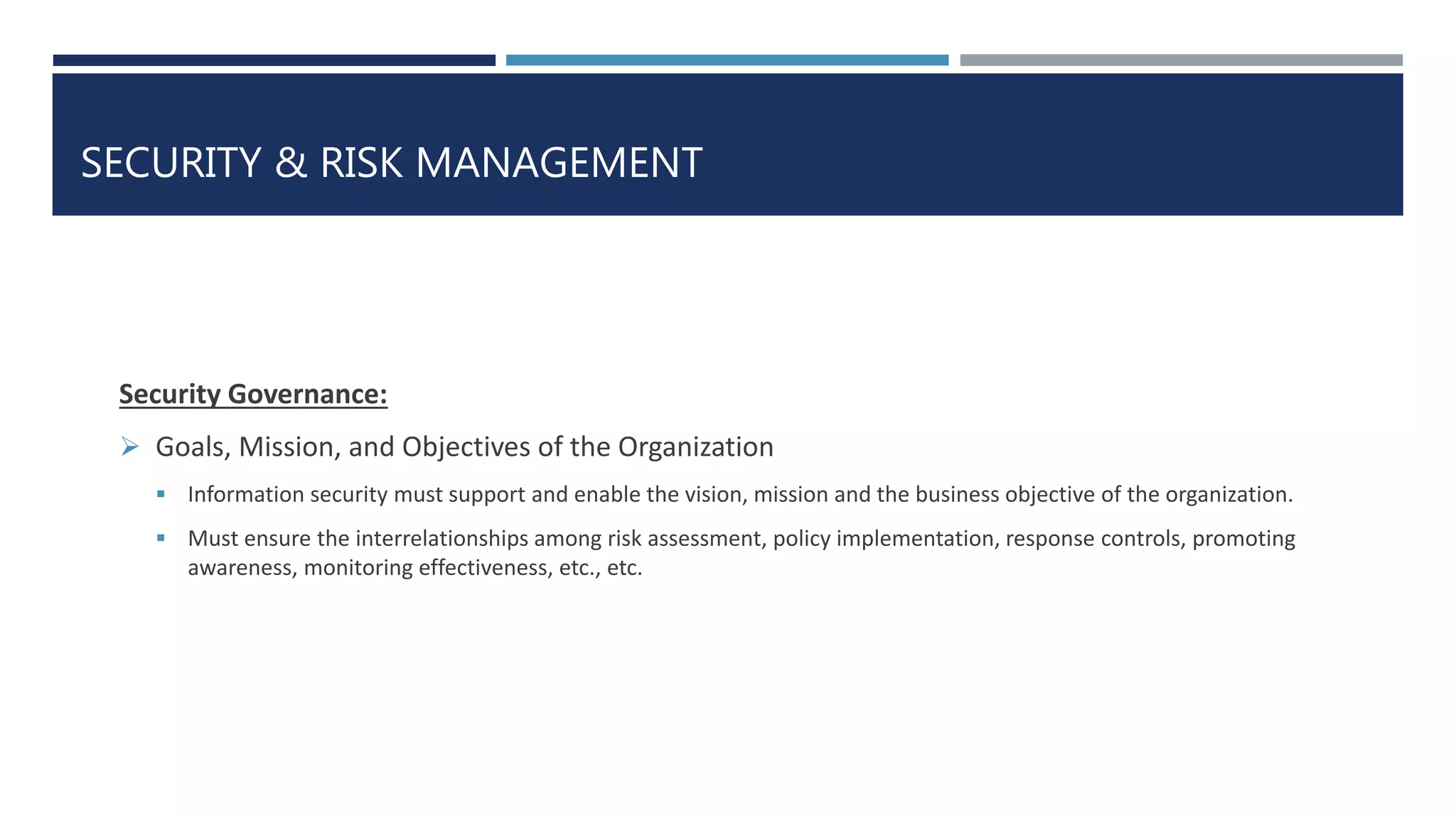 Cissp- Security and Risk Management | PPTX