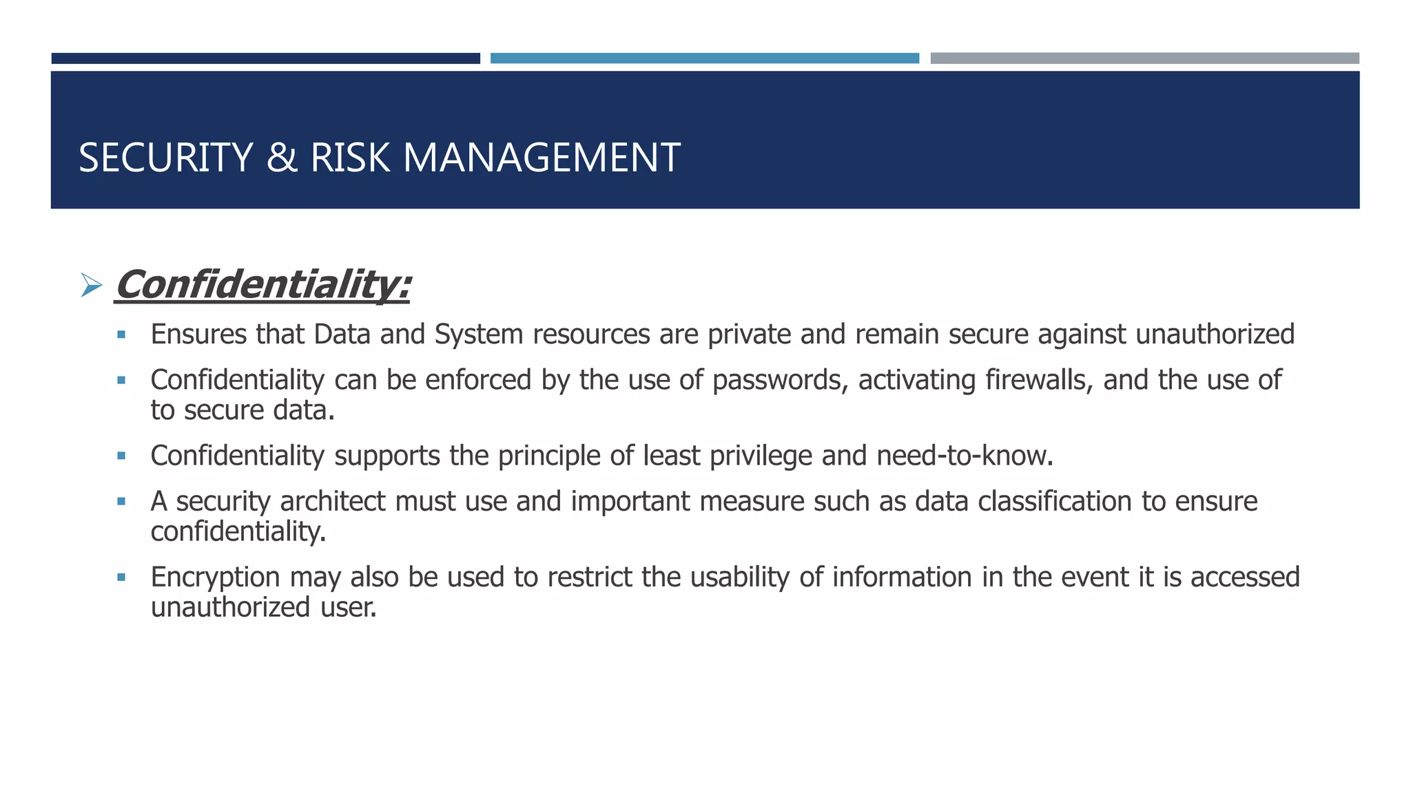Cissp- Security and Risk Management | PPTX