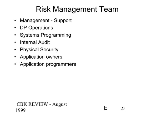 Cissp business continuity planning | PPT | Business | Business and Finance