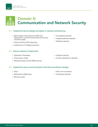 Cissp exam outline 121417- final (2) | PDF