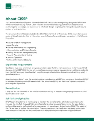 Cissp exam outline 121417- final (2) | PDF