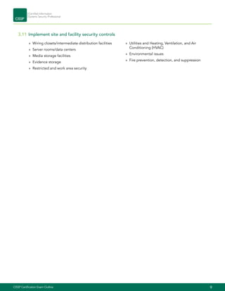 Cissp exam outline 121417- final (2) | PDF