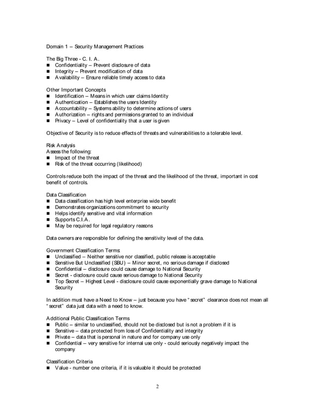 Cissp Study notes.pdf